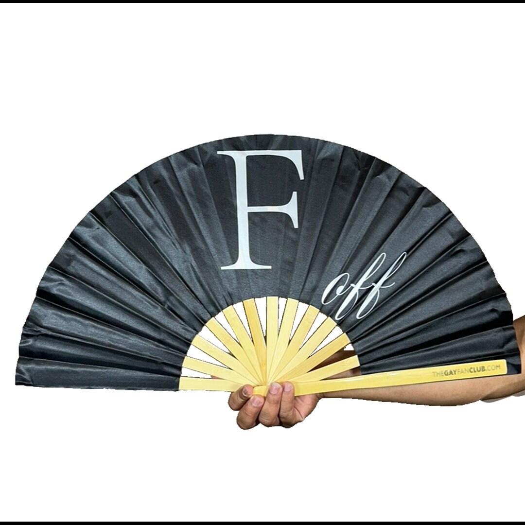F off Fan Funny Clack Fan Drag Queen Fan - Etsy