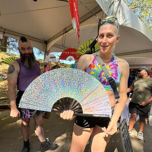 Discoteca Reflective Fan | Color Changing Rave Fan at the Gay Fan Club ...