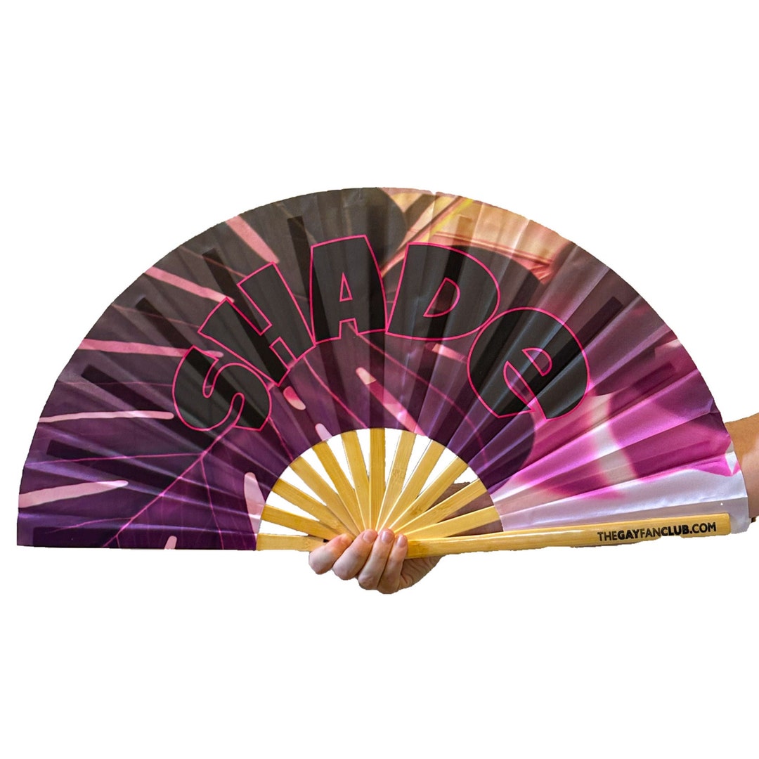 Shade Fan Sassy Drag Fan Bamboo Folding Fan at the Gay Fan Club - Etsy