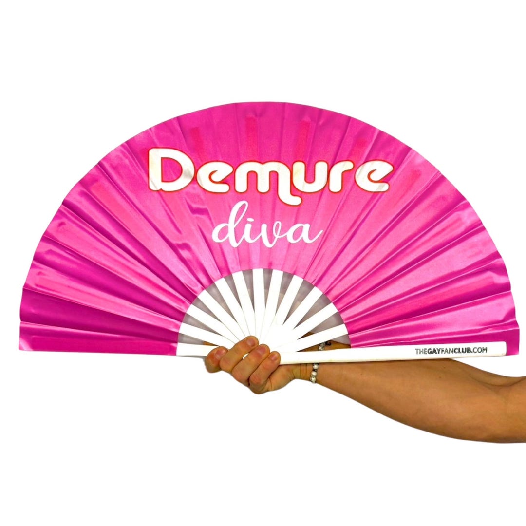 Demure Diva Fan Jools Lebron Tiktok Demure Hand Fan - Etsy