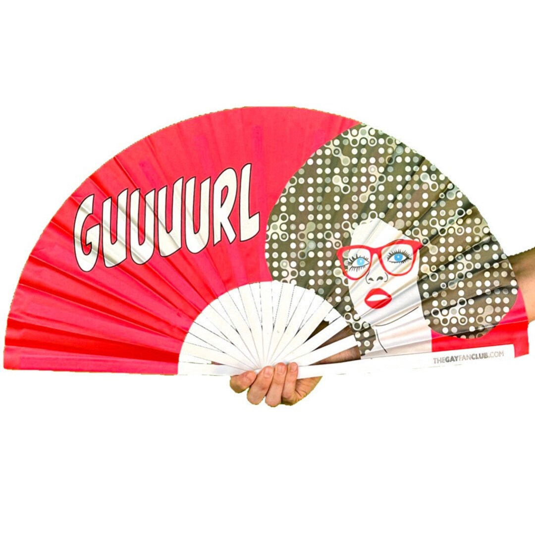 Gurl Fan Sassy Drag Fan at the Gay Fan Club - Etsy