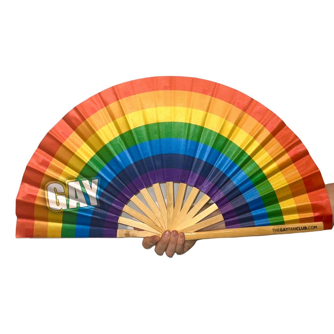 Gay All Day Fan | LGBTQ+ Hand Fan for Pride - Etsy