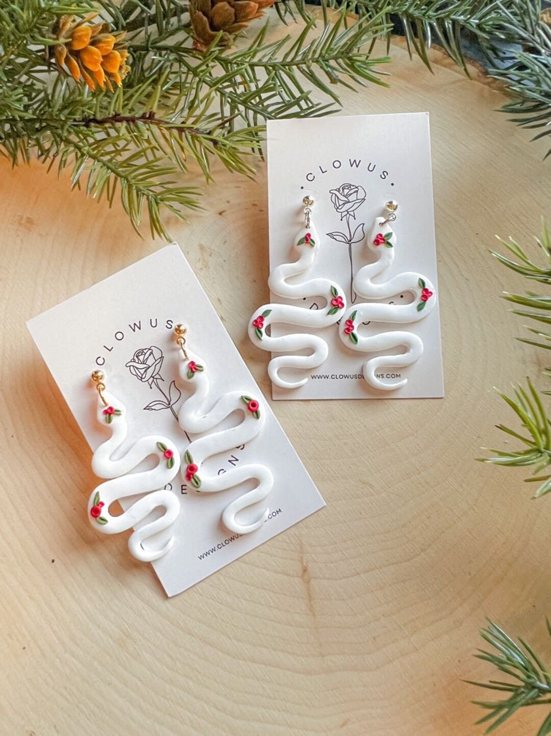 Holly Christmas Snakes - Etsy