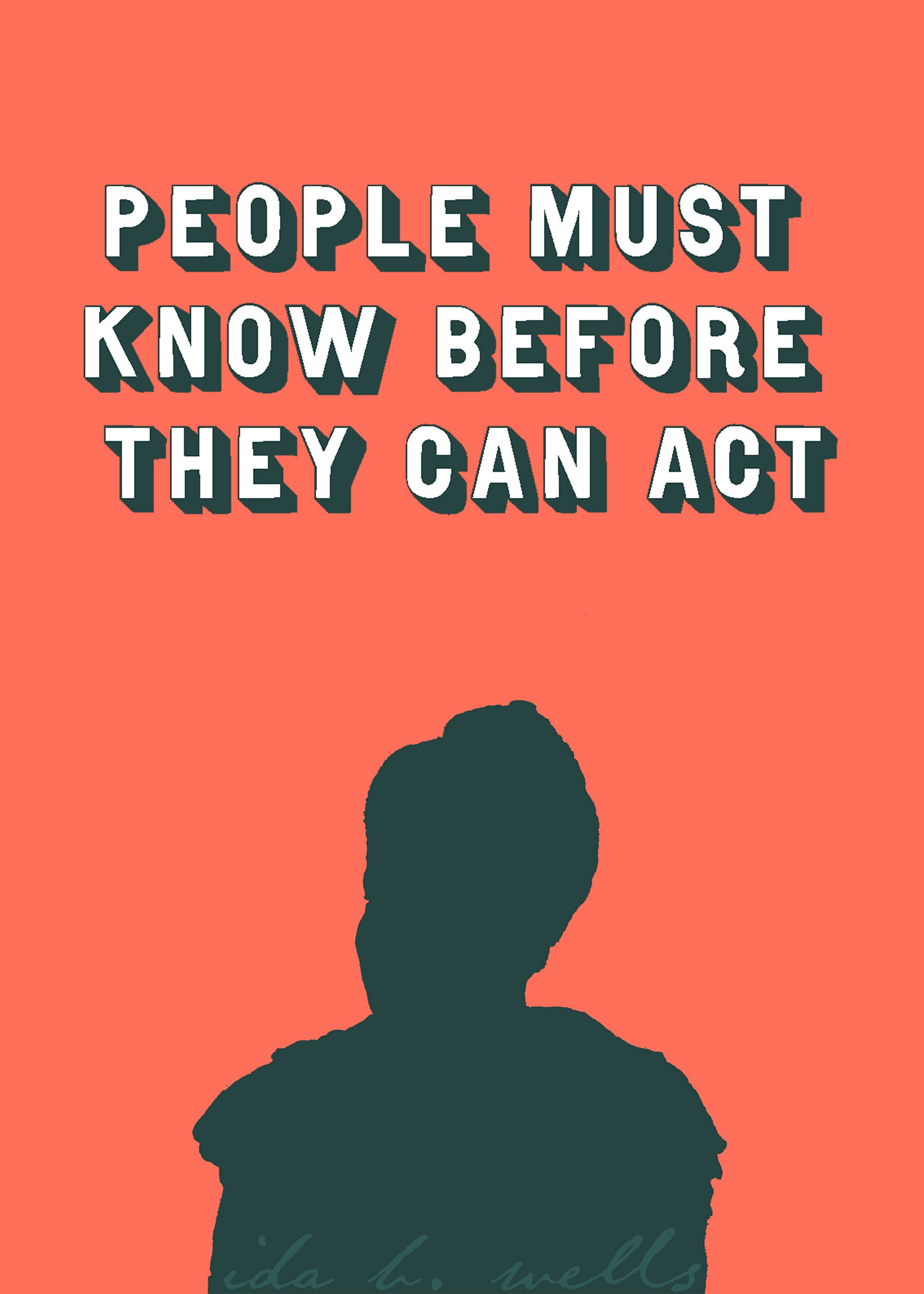 Ida B. Wells / People Must Know Before They Can Act / Journalism ...