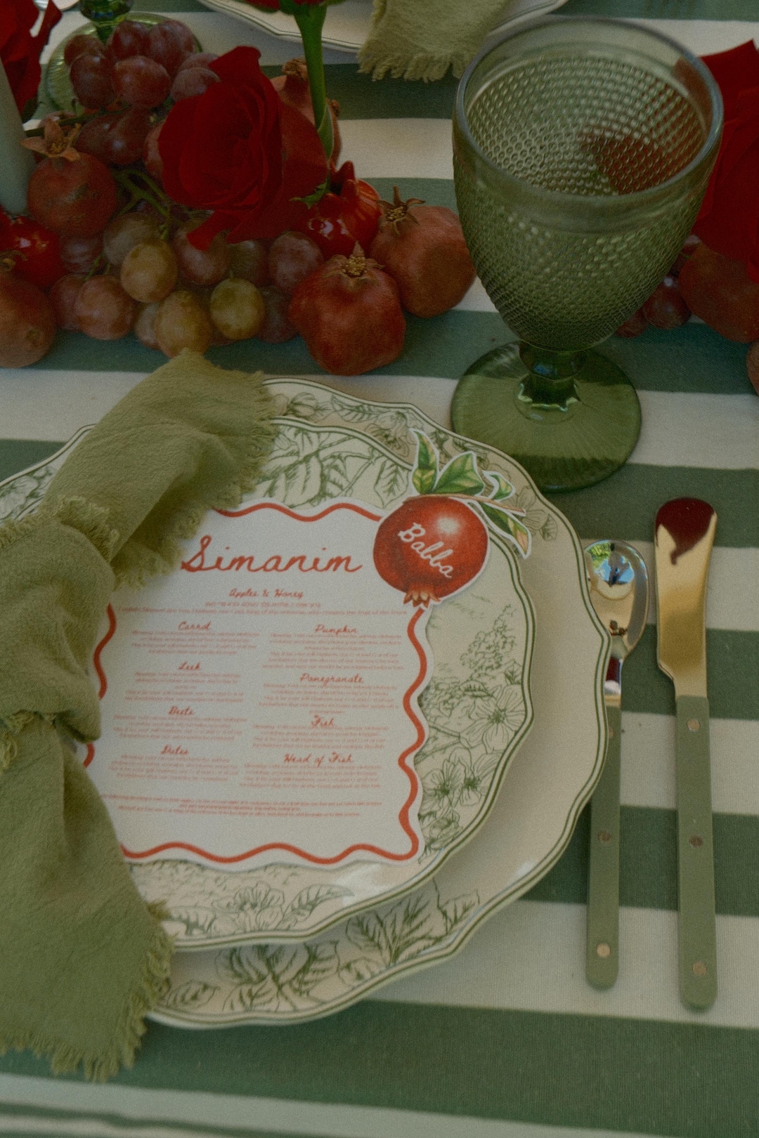 Rosh Hashana Simanim Cards 2024 - Etsy