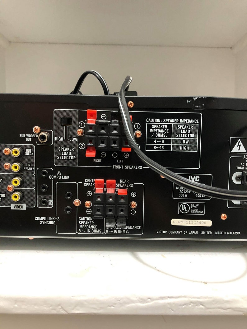 Tested JVC RX-770V A/V Home Theater Receiver Surround Sound | Etsy