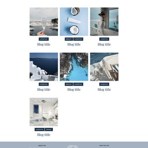 Travel Blog Wordpress Theme Blue Wordpress Theme Travel - Etsy