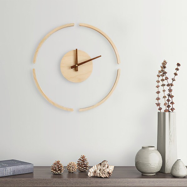 Modern Wood Clock - Etsy
