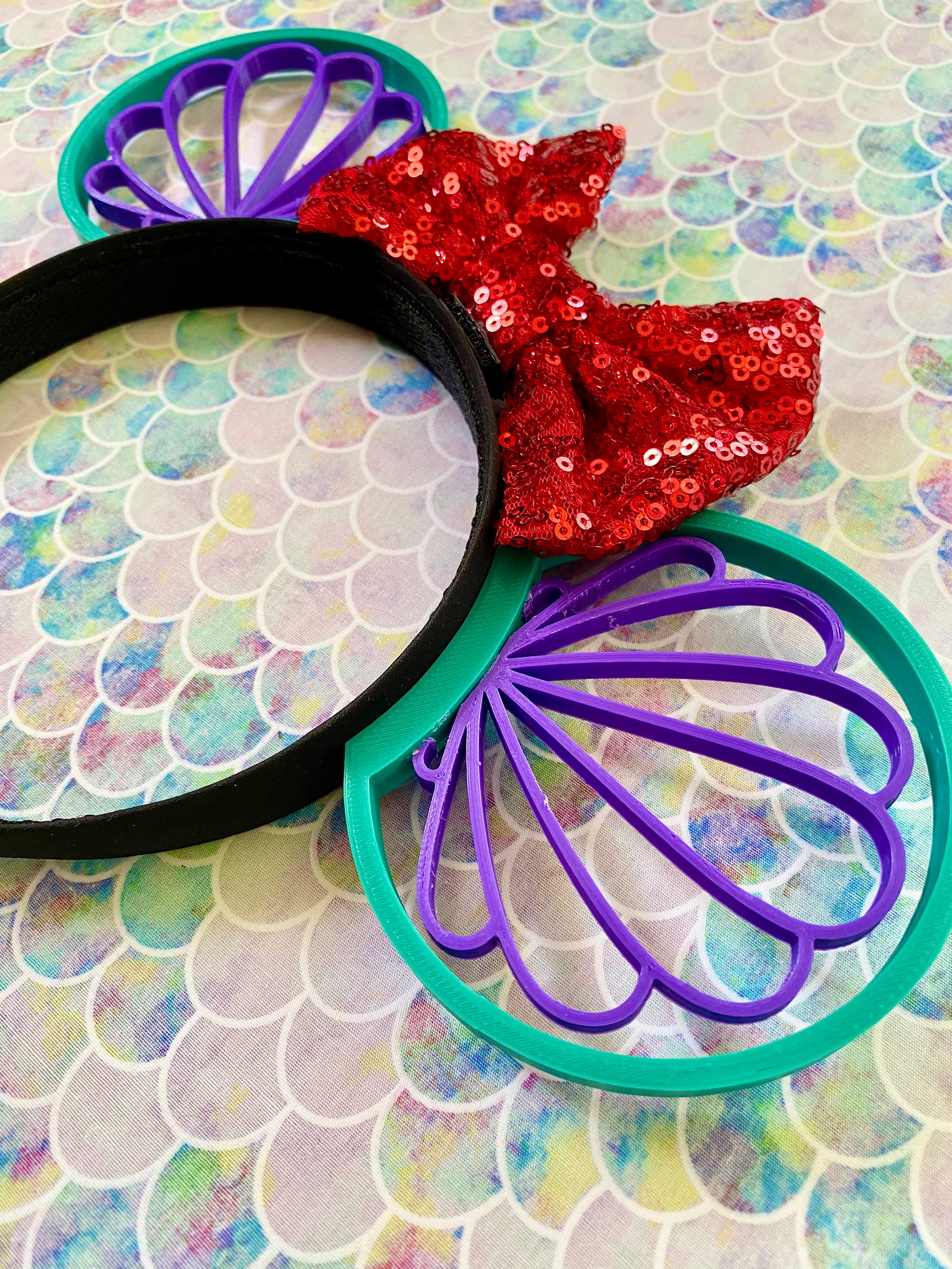 3D Ariel Shell Ears Disney Ears - Etsy Australia