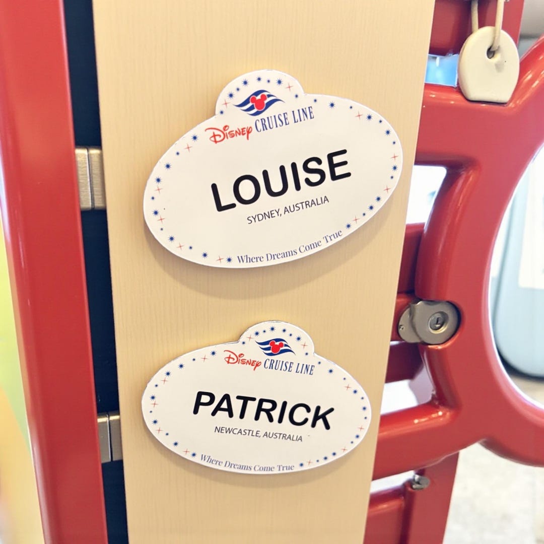 Name Tag Door Magnets DCL - Etsy Australia
