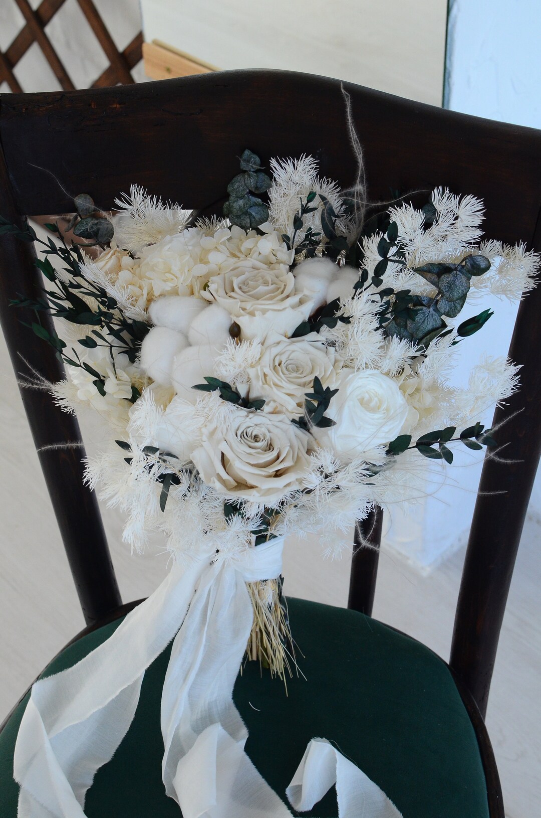 Wedding Bouquet, Marsala Wedding Bouquet,dried Flower Wedding, Boho ...