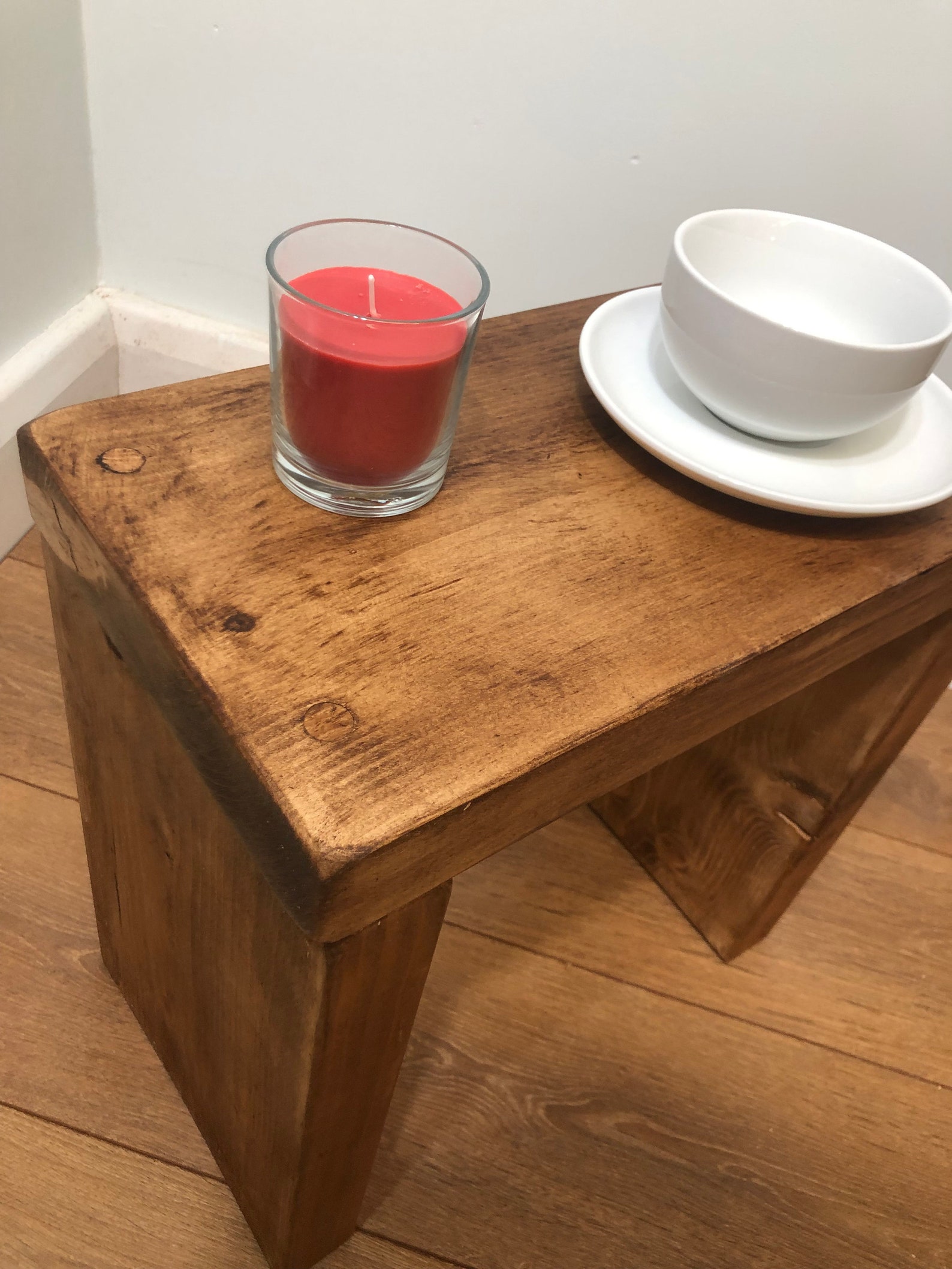 Chunky Rustic Coffee/side Table- Solid Chunky Wood Farmhouse - 5 Wax ...
