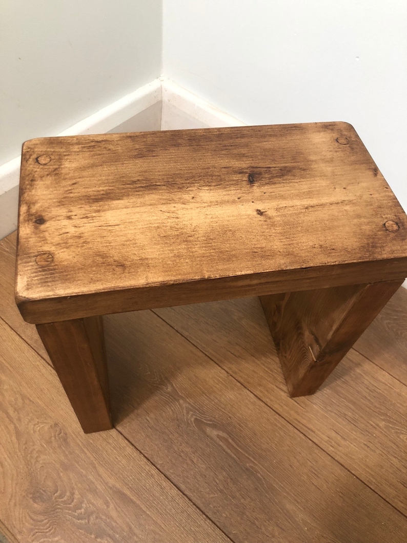Chunky Rustic Coffee/side Table- Solid Chunky Wood Farmhouse - 5 Wax ...