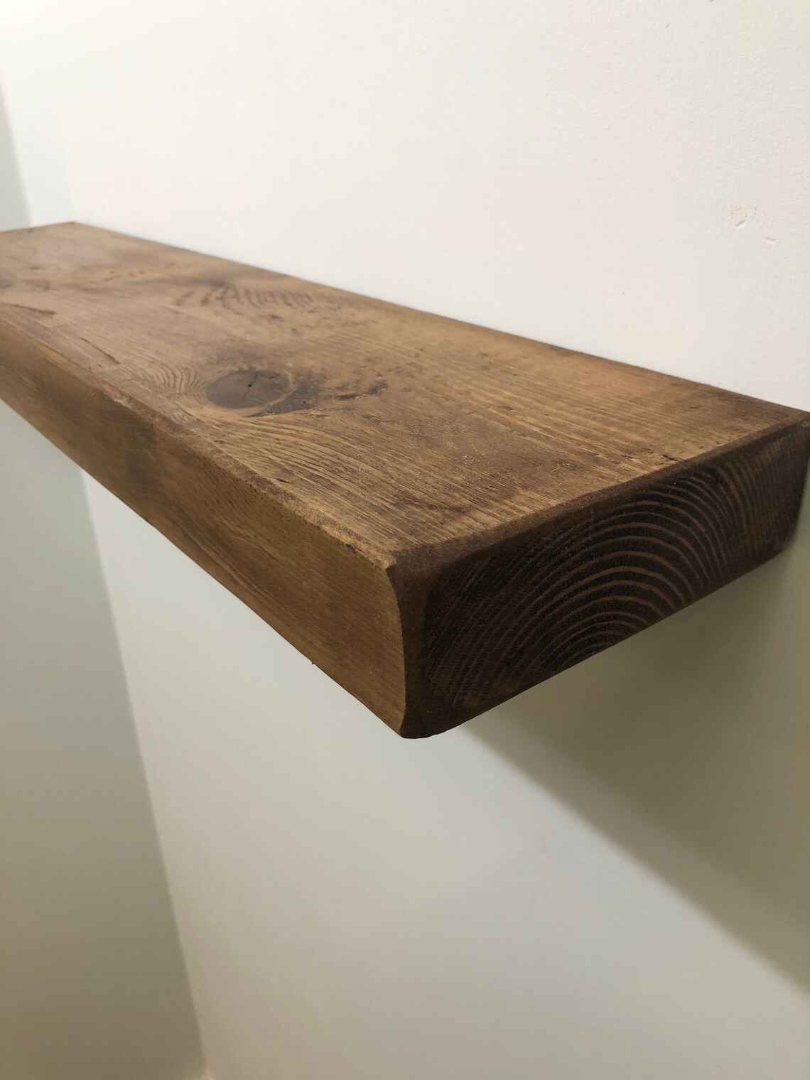 Rustic Chunky Floating Shelf 145mm Deep-solid Wood fixings - Etsy UK
