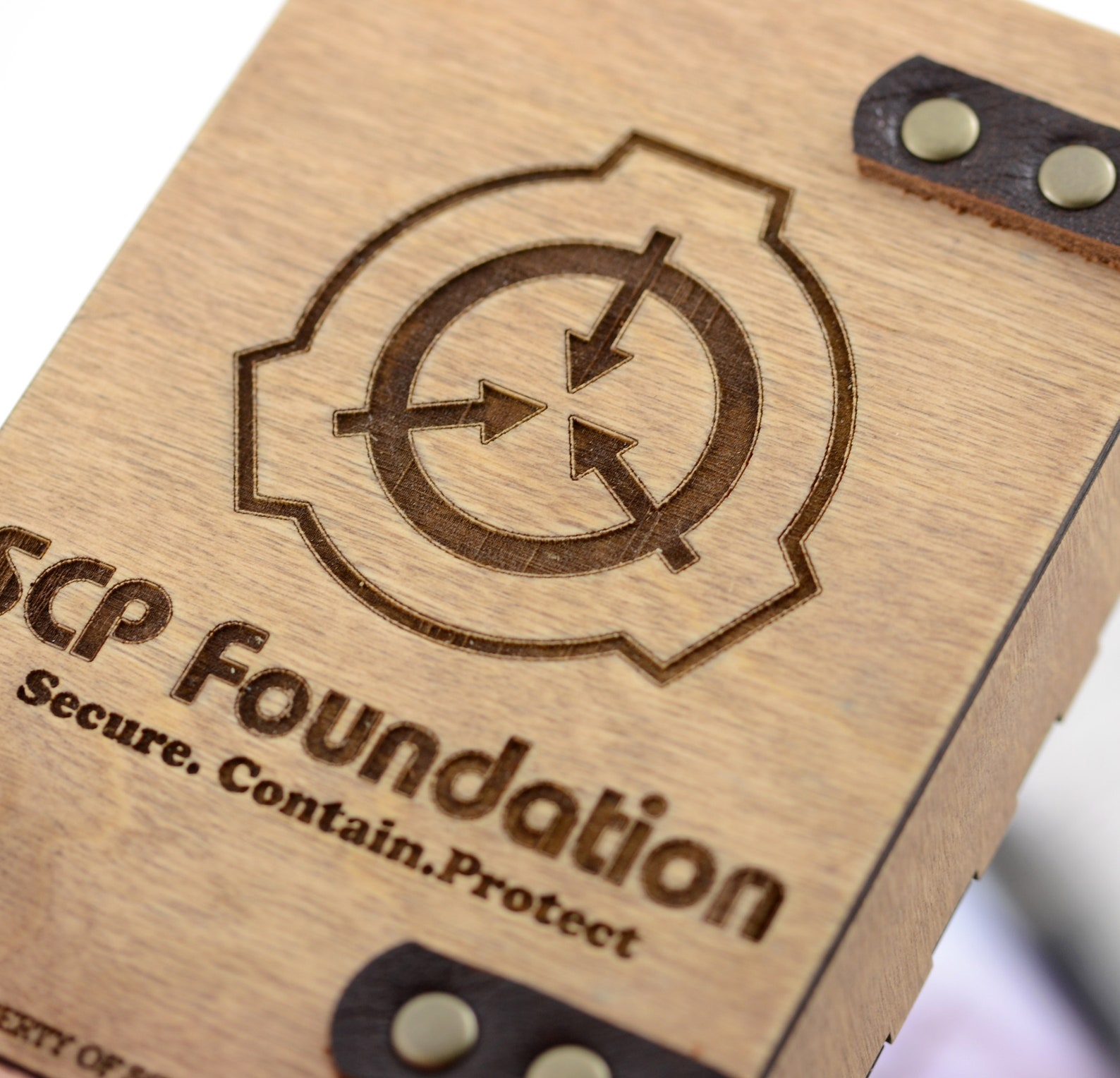 SCP Foundation Logo box Thaumiel class object Engraved Wood | Etsy