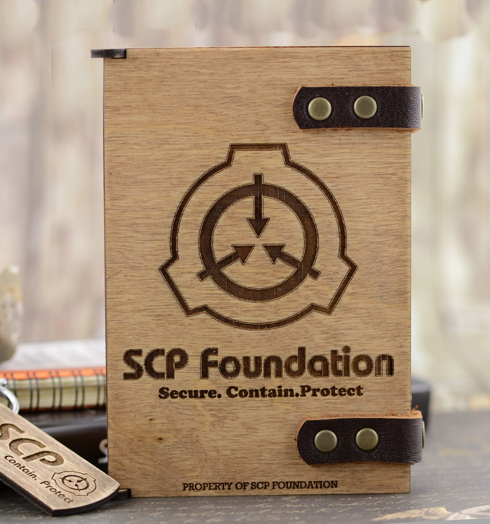 SCP Foundation Logo box Thaumiel class object Engraved Wood | Etsy
