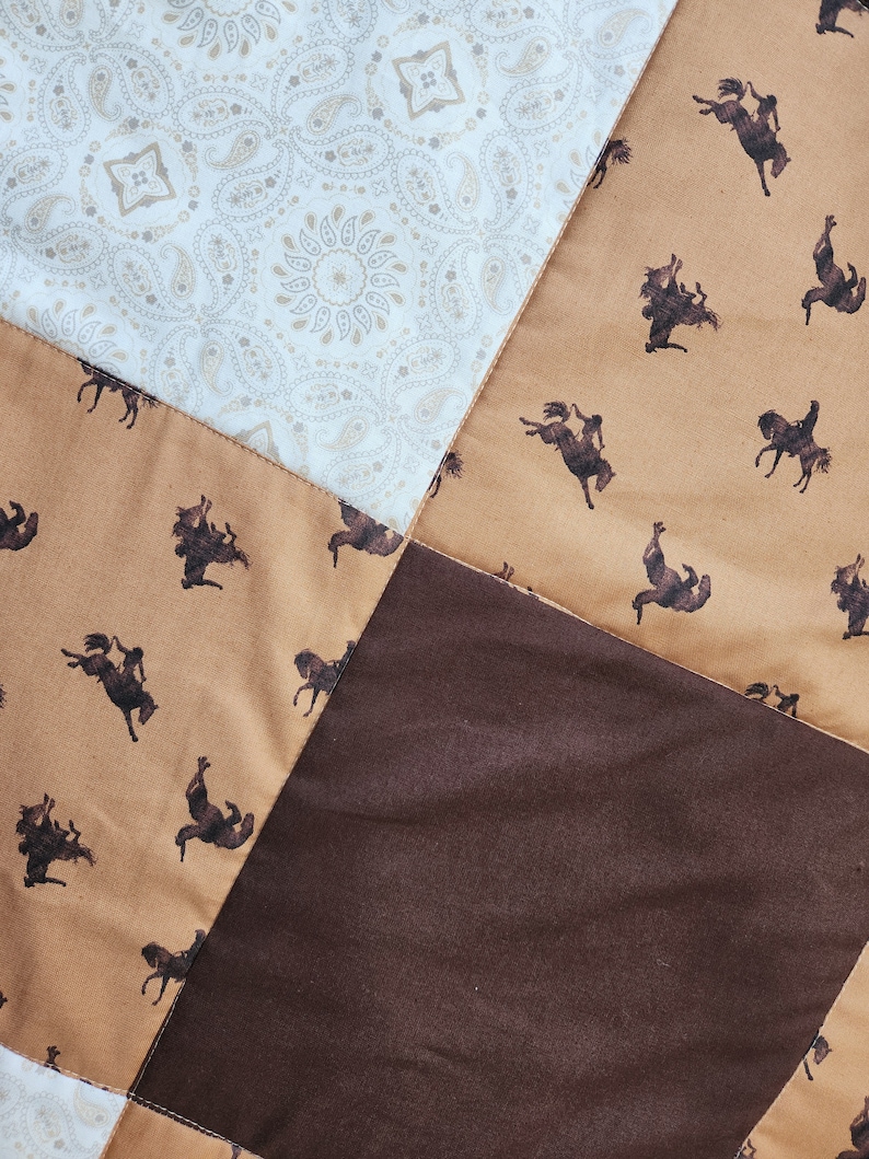 Cowboy Baby Quilt Bronco Baby Quilt Western Baby Quilt - Etsy