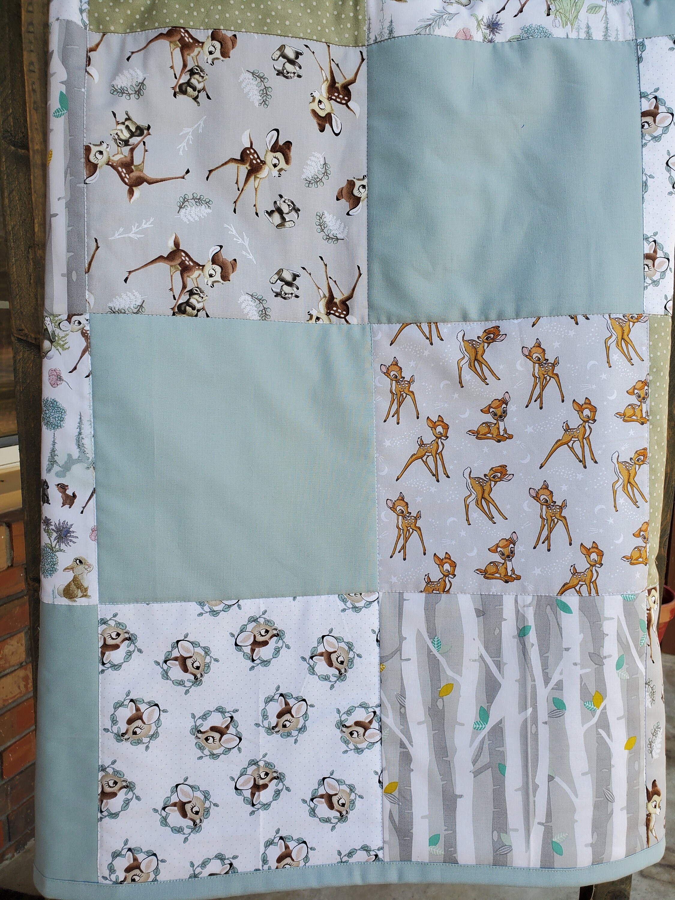 Bambi Baby Quilt Bambi Crib Quilt Custom Made Bambi Baby - Etsy