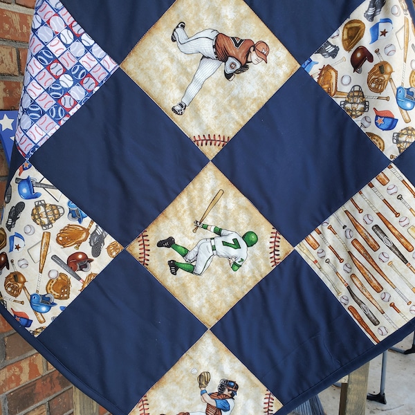 Baseball Quilt - Etsy