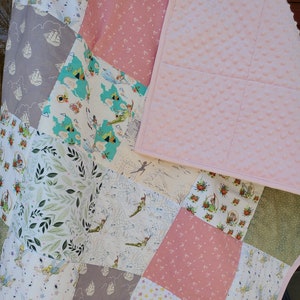 Tinkerbell Baby Quilt, Magical Handmade Tinkerbell Baby Quilt - Perfect ...