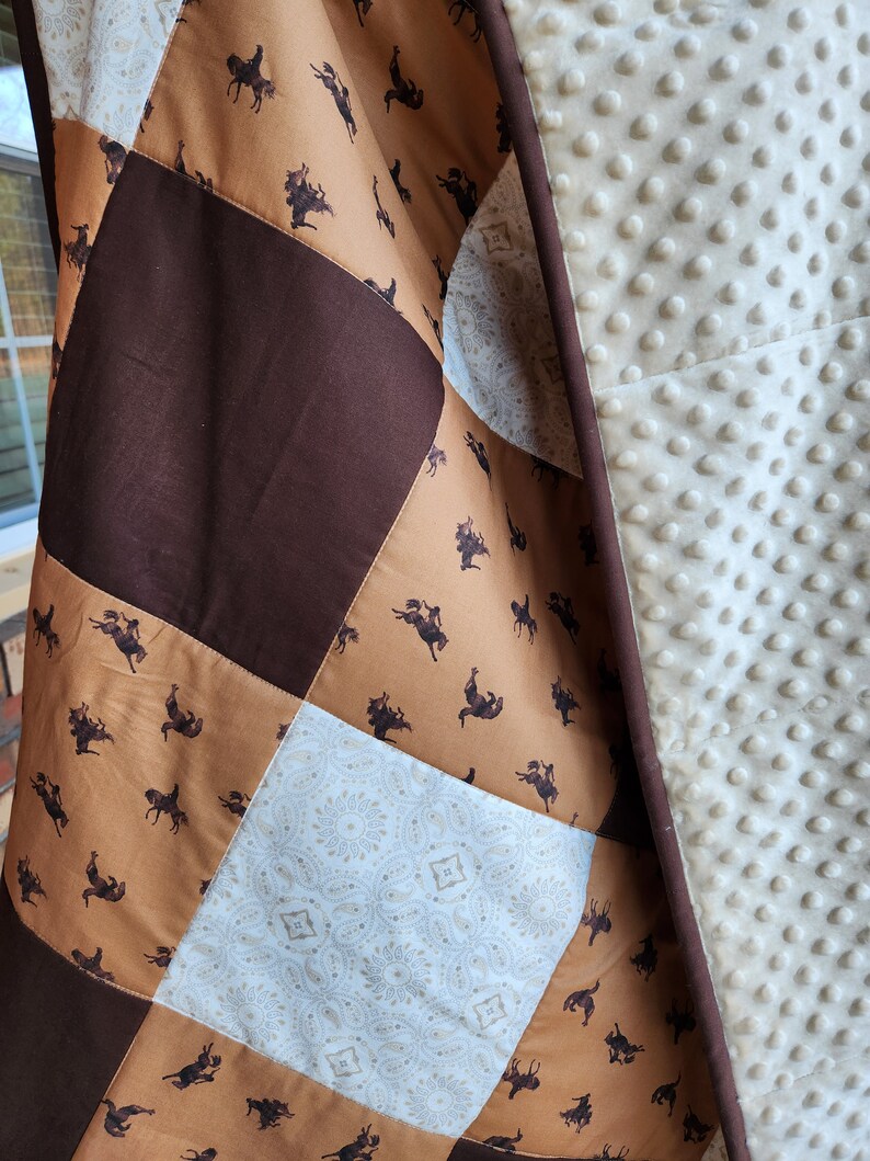 Cowboy Baby Quilt Bronco Baby Quilt Western Baby Quilt - Etsy