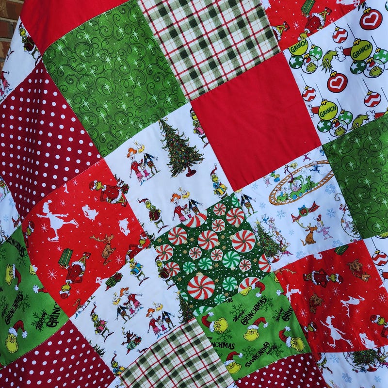 Grinch Quilt Kit - Etsy