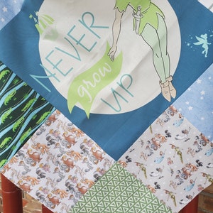 Handmade Peter Pan Quilt, Peter Pan Baby Quilt, Personalized Peter Pan ...