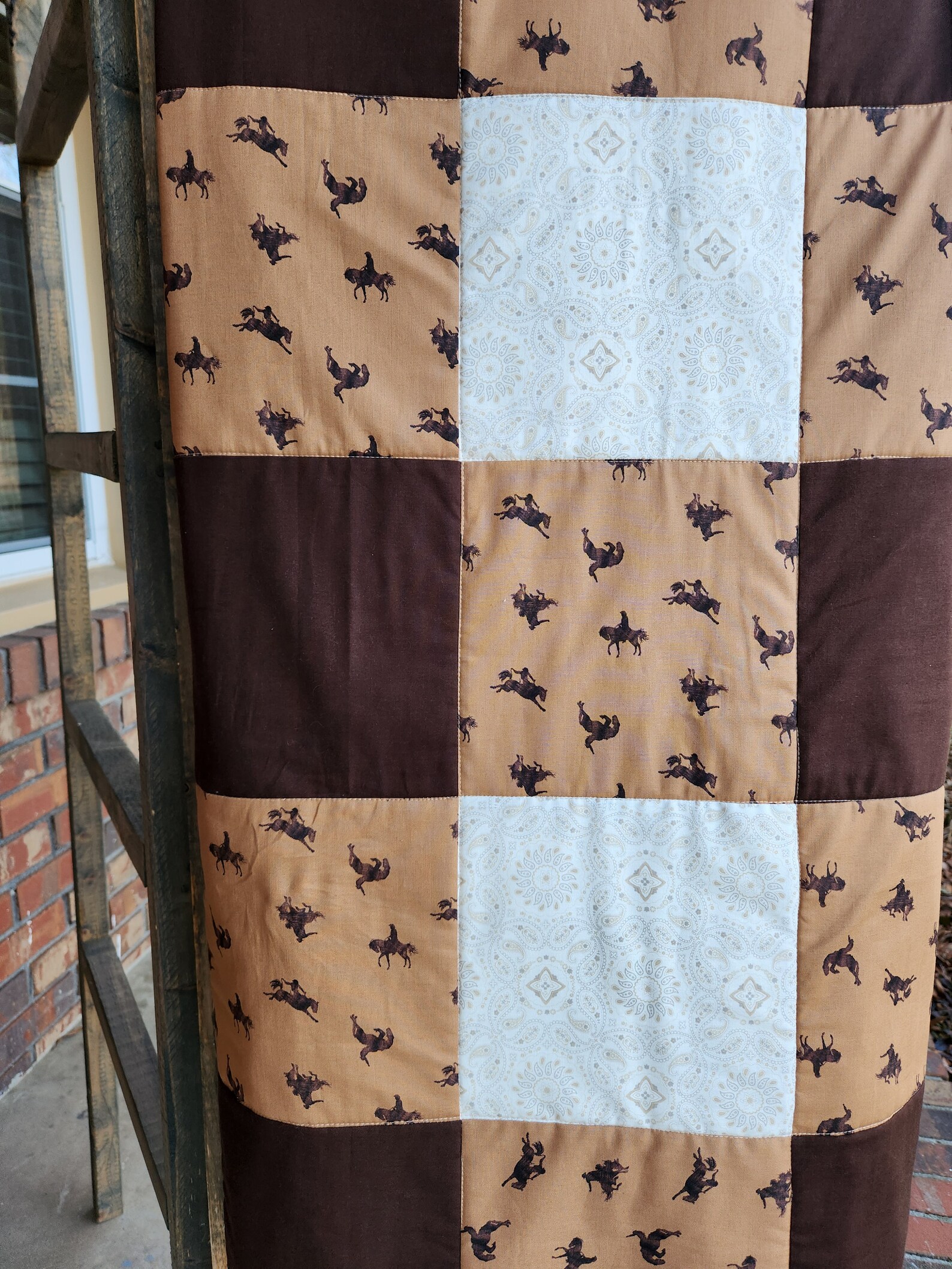 Cowboy Baby Quilt Bronco Baby Quilt Western Baby Quilt - Etsy