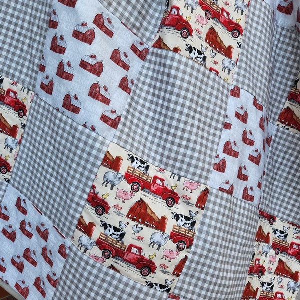 Tractor Quilt Pattern - Etsy