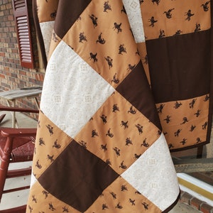 Cowboy Baby Quilt, Bronco Baby Quilt, Western Baby Quilt - Etsy