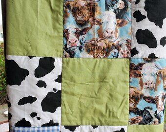 Baby Cow Quilt | Etsy