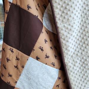 Cowboy Baby Quilt, Bronco Baby Quilt, Western Baby Quilt - Etsy