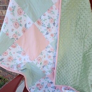 Watercolor Farm Floral Quilt: Handcrafted Beauty for Your Little One ...
