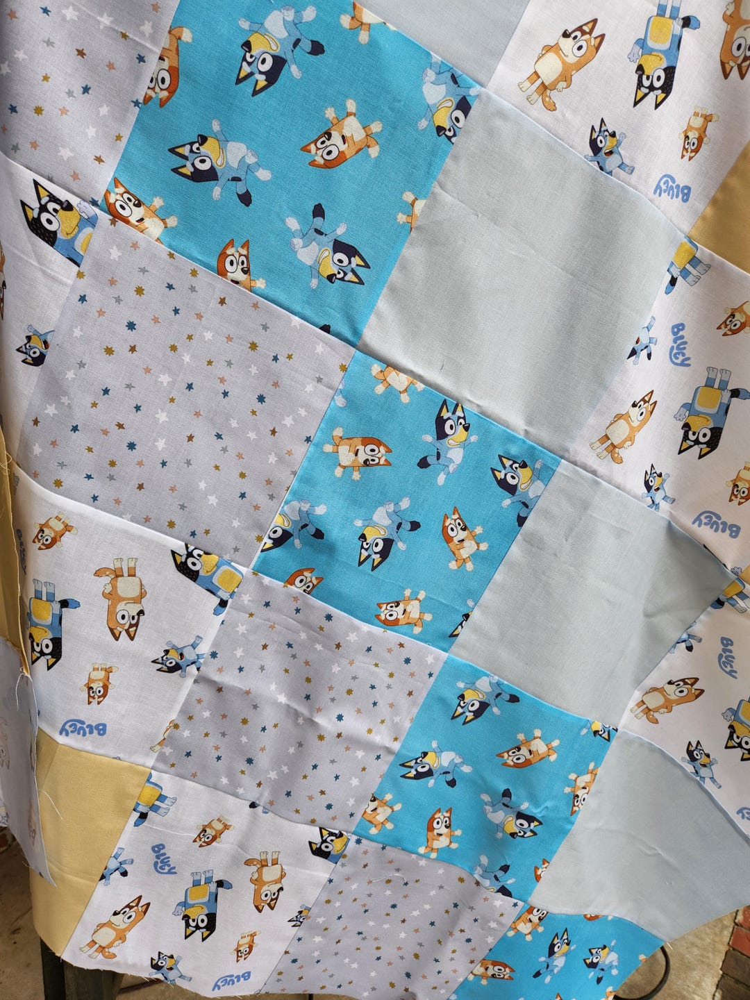 Bluey Quilt Handmade Bluey Quilt Bluey Quilt for a Toddler Personalized ...