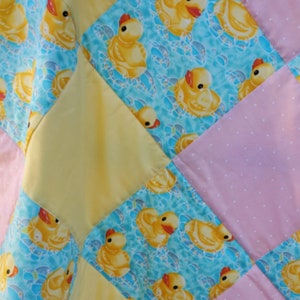 Handmade Rubber Ducky Baby Quilt – Patchwork Cotton Nursery Decor - Etsy