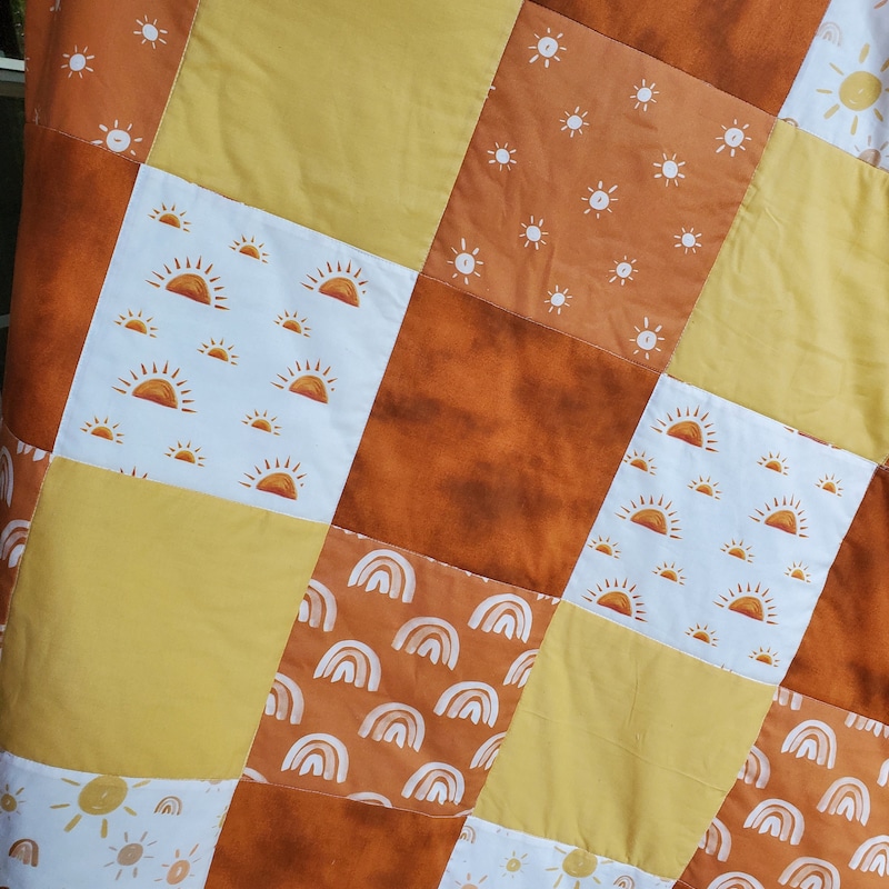 Neutral Quilt - Etsy