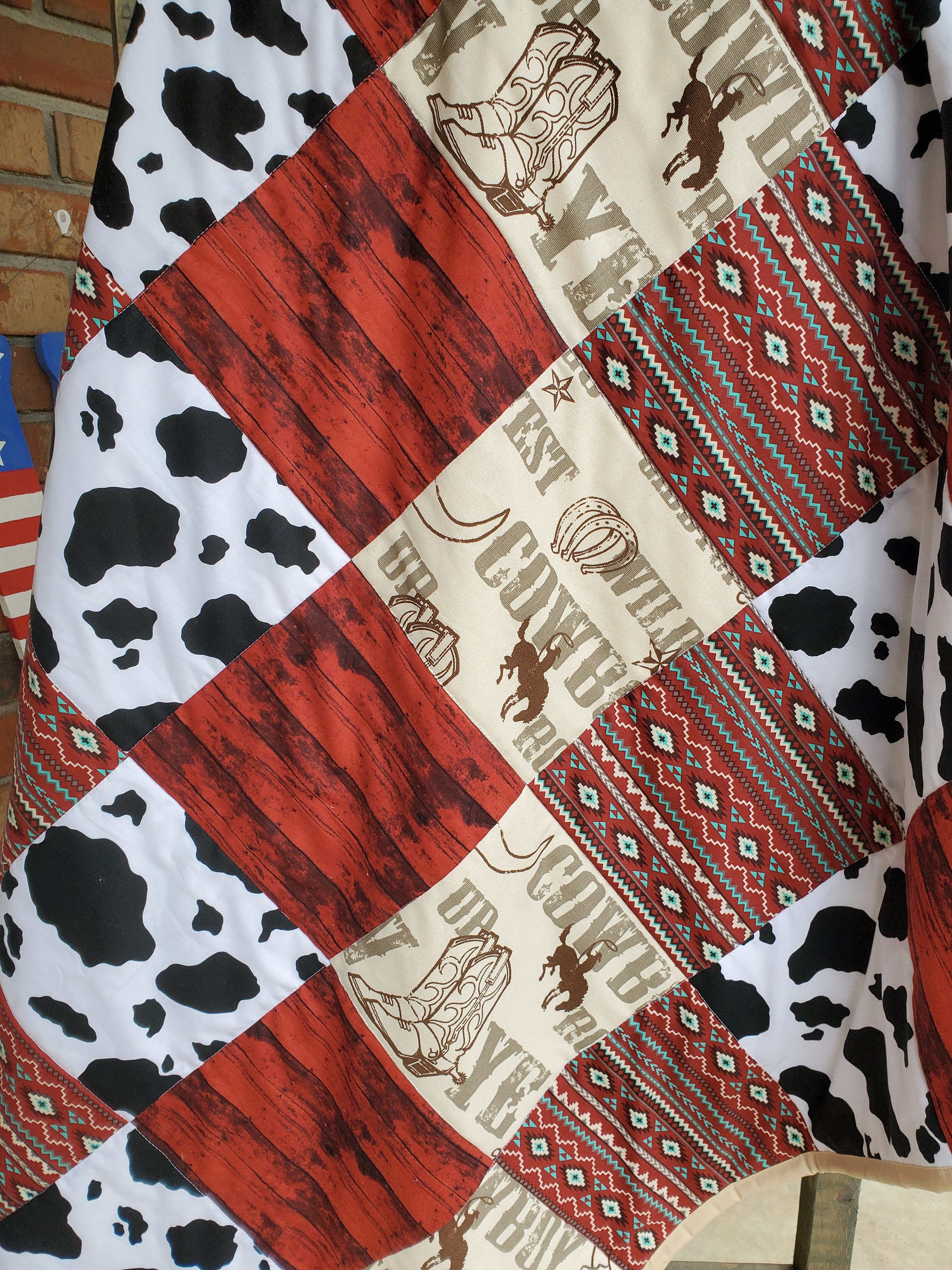 Personalized Cowboy Quilt - Etsy
