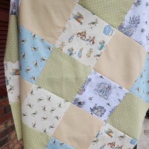 Adorable Handmade Peter Rabbit Quilt - Perfect for Nursery Decor or ...