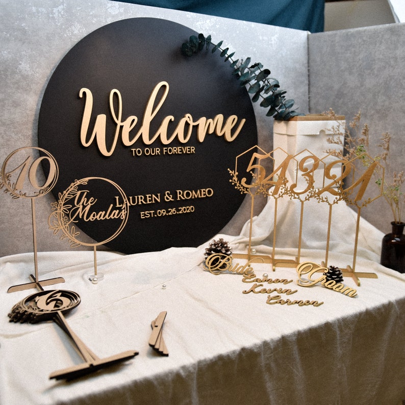 Rustic Wedding Table Numbers Table Centerpieces - Etsy