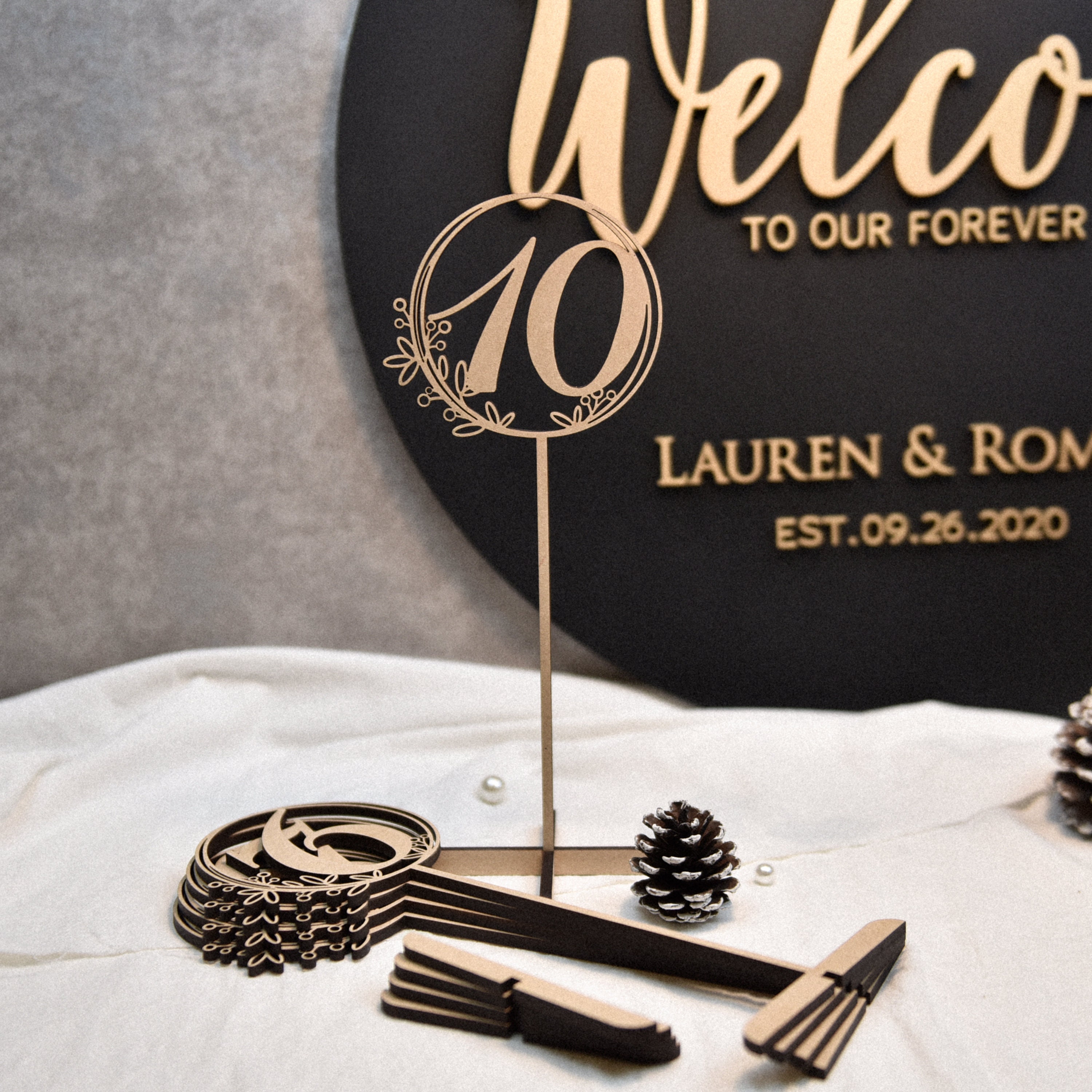 Rustic Wedding Table Numbers Table Centerpieces - Etsy