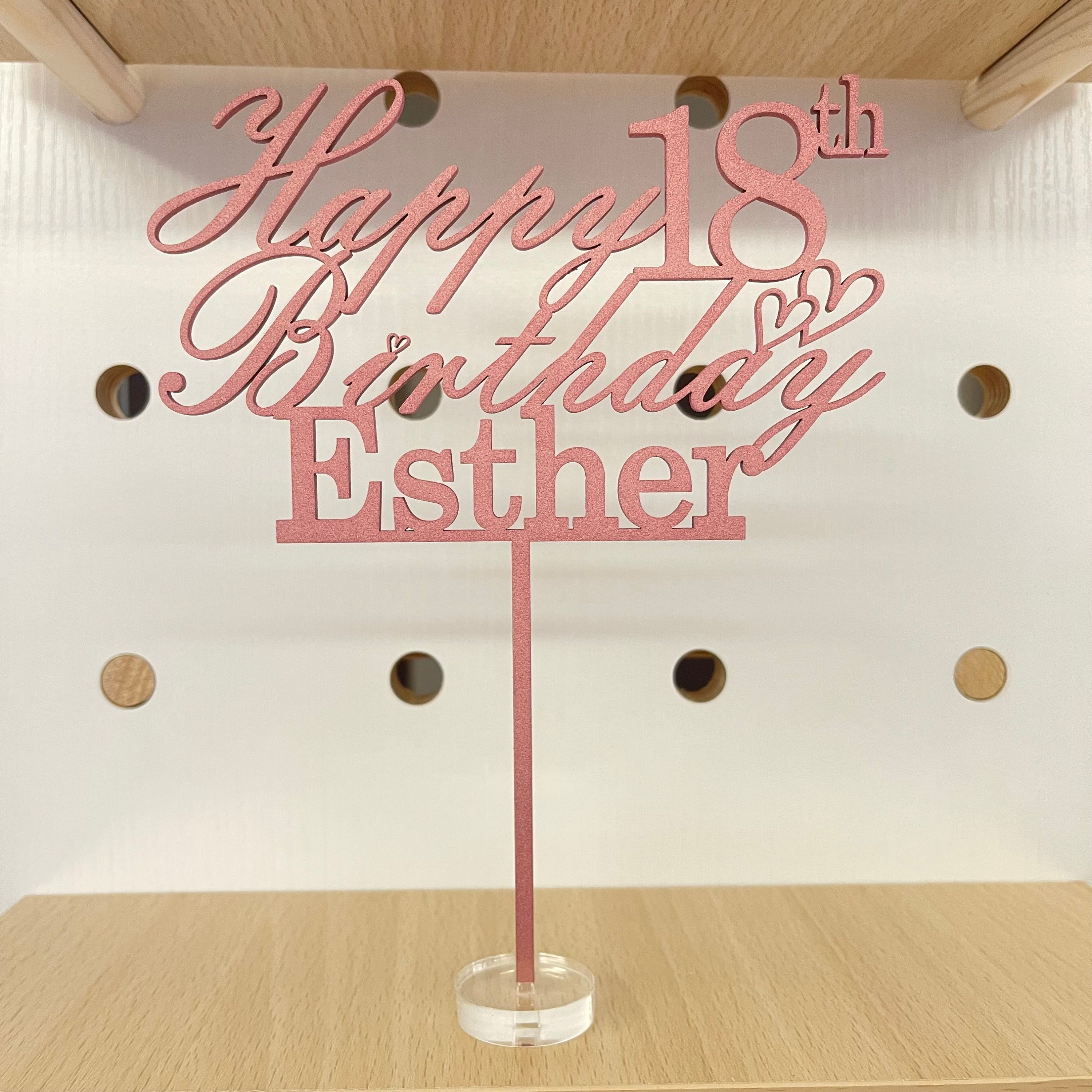 Happy Birthday Cake Toppers - Cake Topper Personalized - Custom ...