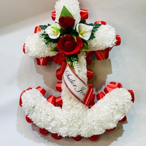 ANCHOR FUNERAL TRIBUTE Grave Memorial Any Colour Personalised - Etsy UK