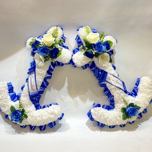 ANCHOR FUNERAL TRIBUTE - Grave Memorial Any Colour Personalised - Etsy UK
