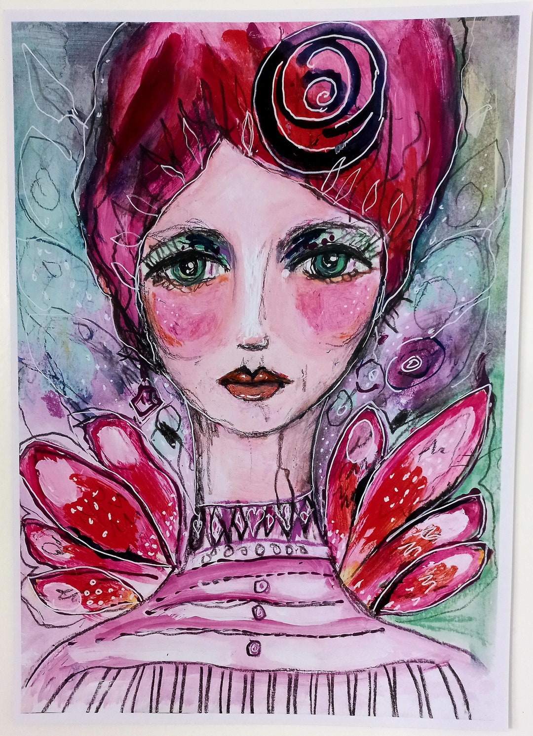 Digital Art Print Angel Print - Etsy