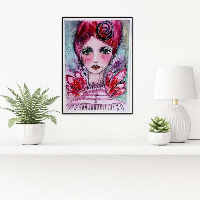 Digital Art Print Angel Print - Etsy