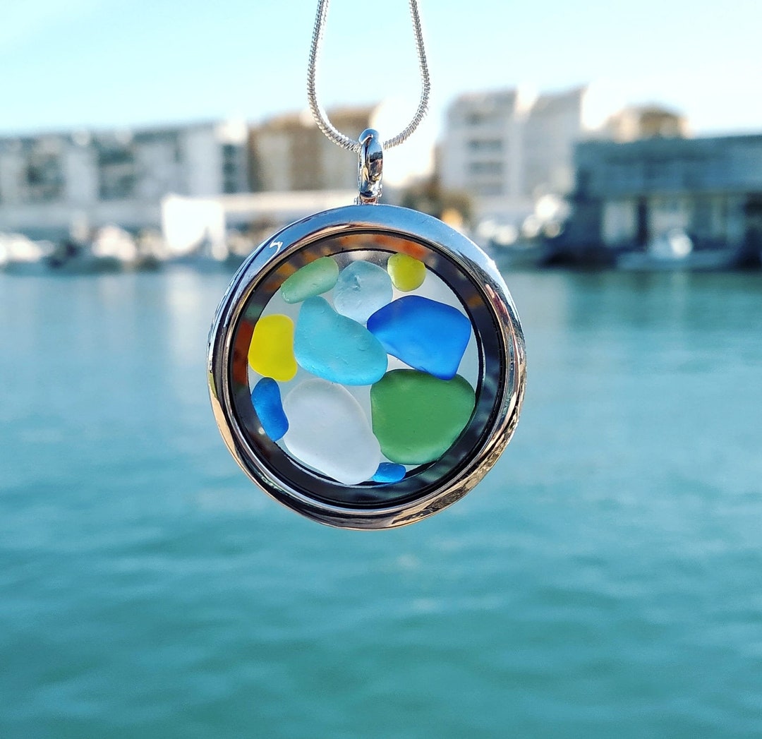 Sea Glass Necklace, Sea Glass Jewelry Unique Gift for Women Cute ...