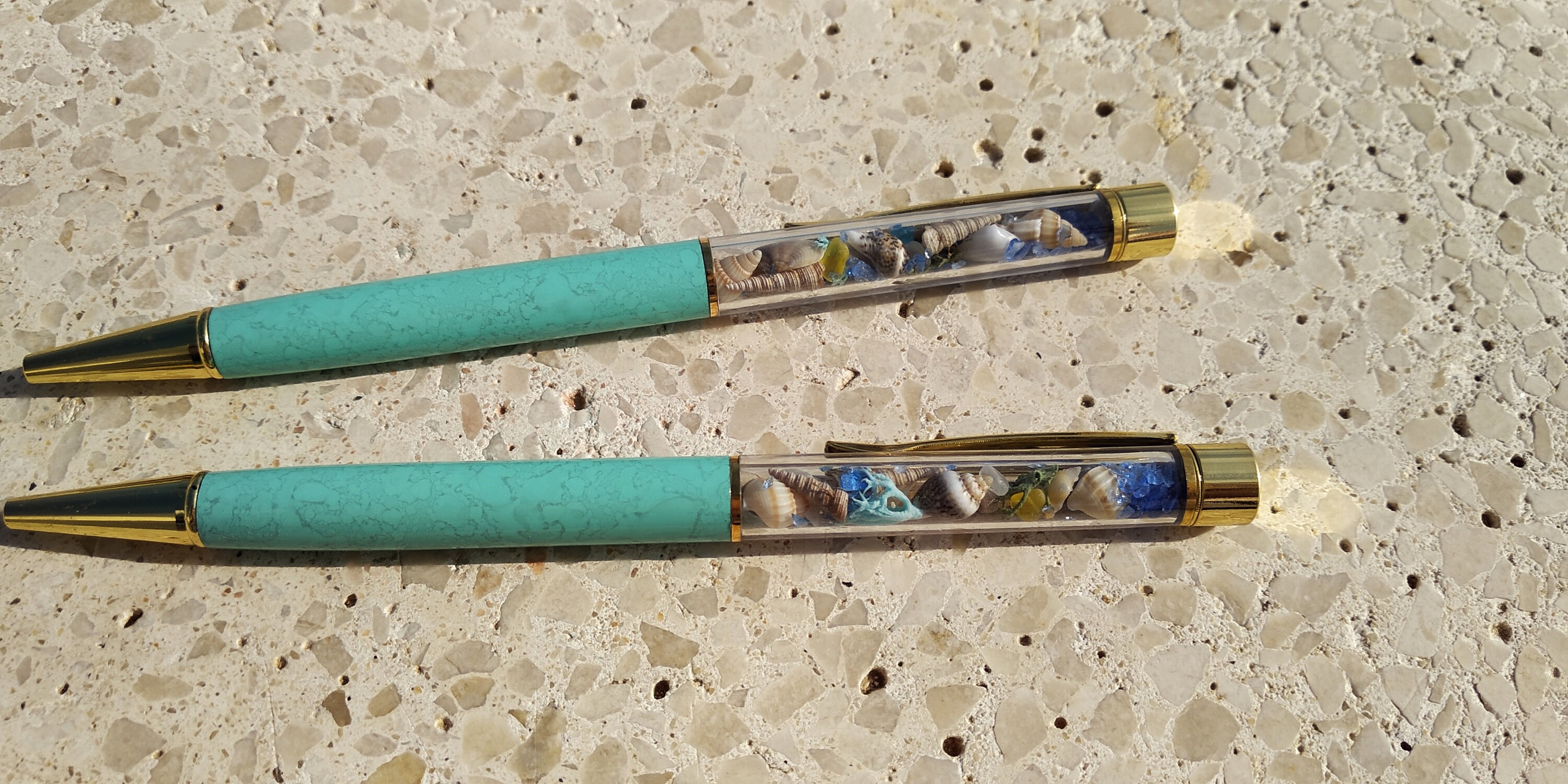 Sea glass pen Beach pen Ocean Ballpoint Sea shell pen Sea | Etsy