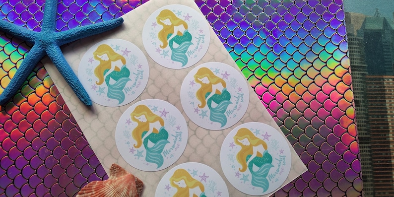 Mermaid Stickers set Mermaid stationery Sea stickers Ocean | Etsy