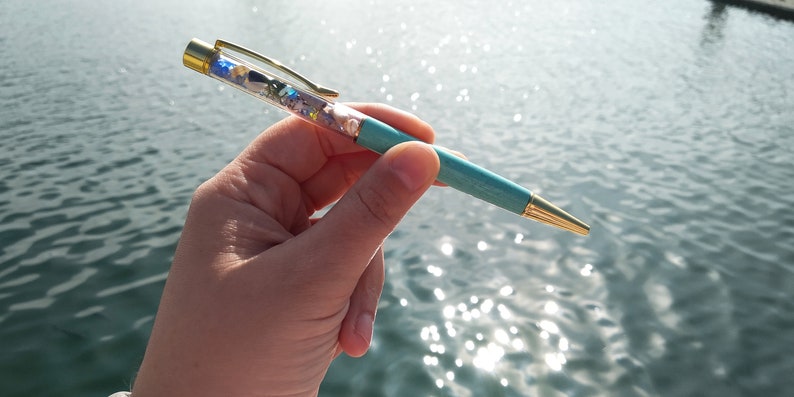 Sea Glass Pen Beach Pen Ocean Ballpoint Sea Shell Pen Sea | Etsy