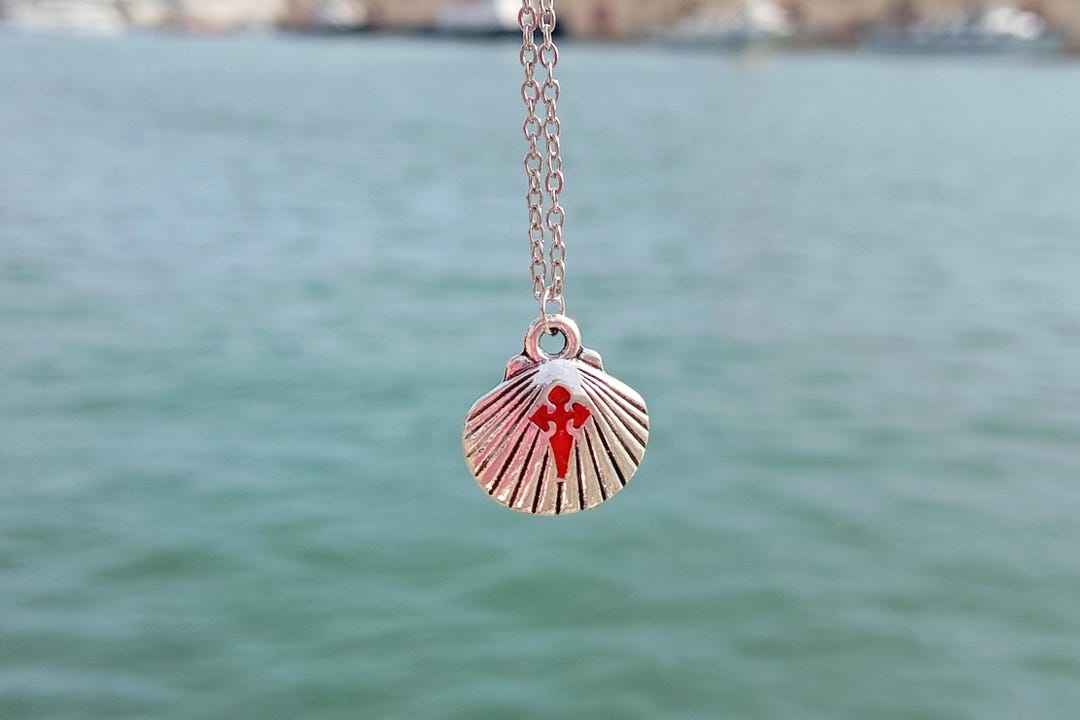 Camino De Santiago Scallop Shell Necklace, Saint James Pendant ...
